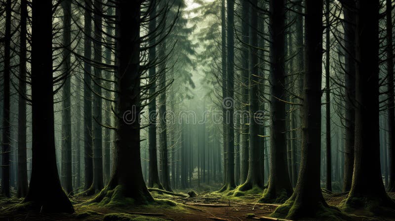 Branches Pine Tree Graphics Stock Illustration - Illustration of ...