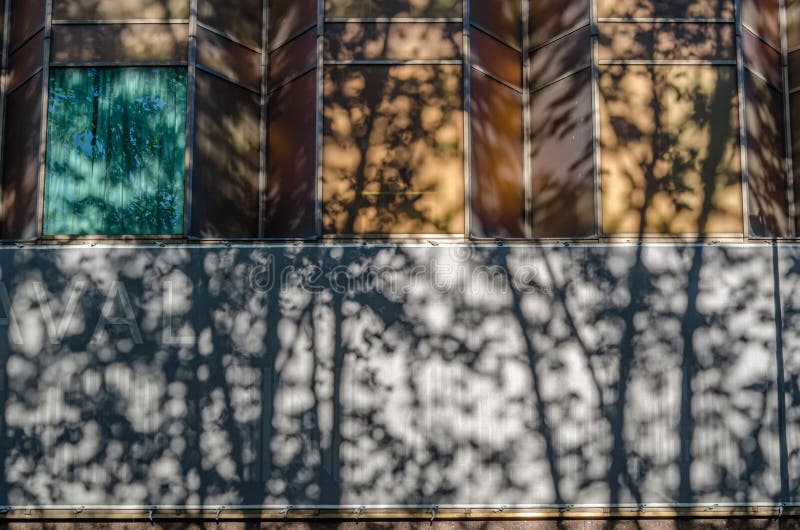 Branches Shadow on a Building Facade Stock Photo - Image of outside ...