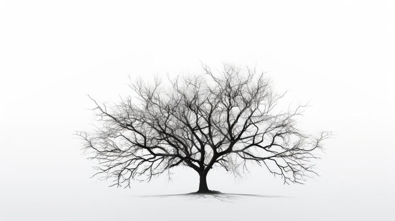Branches Tree on Transparent Background Stock Illustration ...