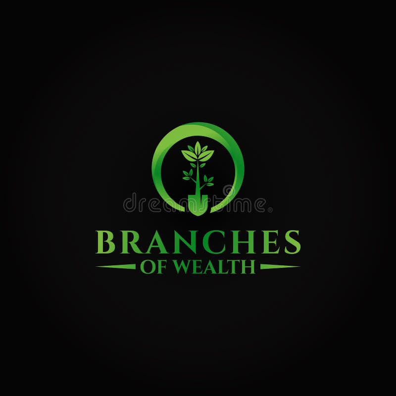Branches of Wealth Vector Logo Design Template Idea and Inspiration ...