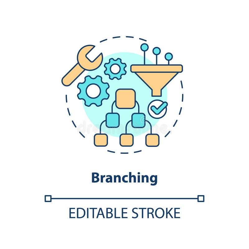 Branching concept icon stock vector. Illustration of line - 269387548