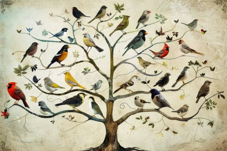 Evolution Diagram Birds Stock Illustrations – 33 Evolution Diagram ...