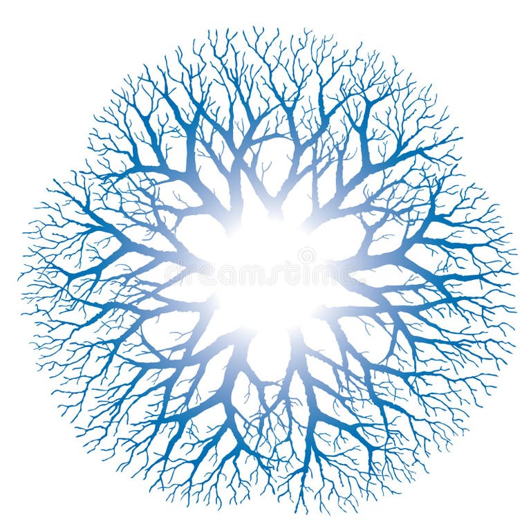 Branching (vector) stock vector. Illustration of central - 7556603