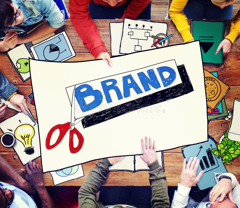 Brand Advertising Commerce Copyright Marketing Concept Stock Photo ...