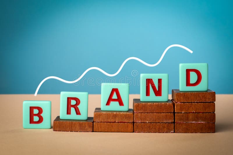 Brand. Alphabet Blocks on Wooden Blocks Stock Image - Image of ...