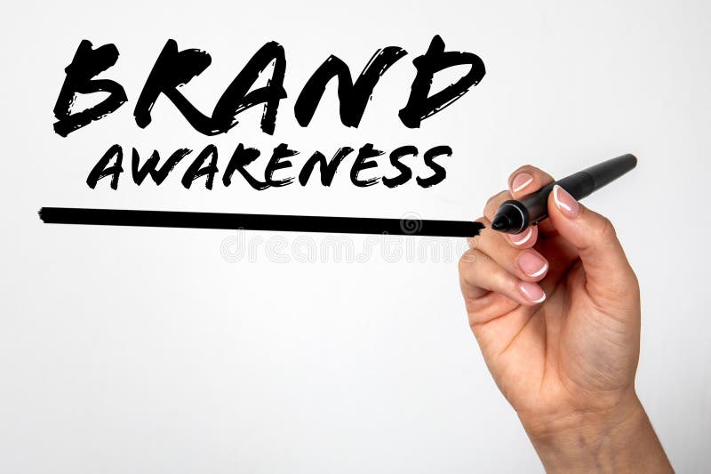 Brand Awareness Handwritten with Marker on Whiteboard. Marketing ...
