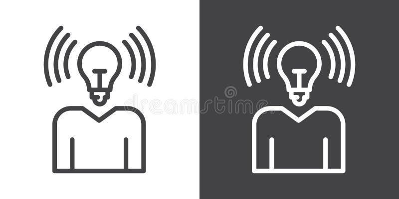 Brand Awareness Icon Flat Vector Set Outline Stock Illustration ...