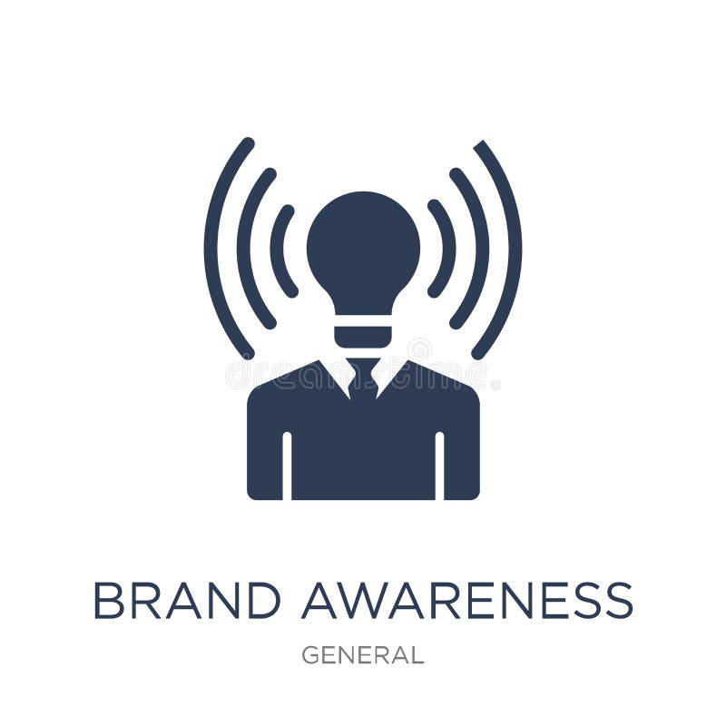 Brand Awareness Icon. Trendy Flat Vector Brand Awareness Icon on Stock Vector - Illustration of ...