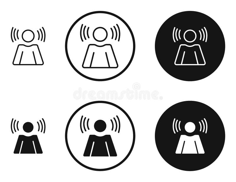 Brand Awareness Vector Icon Set in Black and White Outlines Stock ...