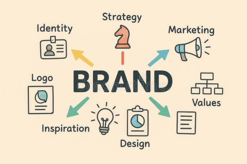 Brand Identity Infographic Chart Stock Illustrations – 1,022 Brand ...