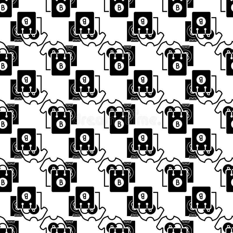 Brand Clothes Pattern Seamless Vector Stock Vector - Illustration of ...