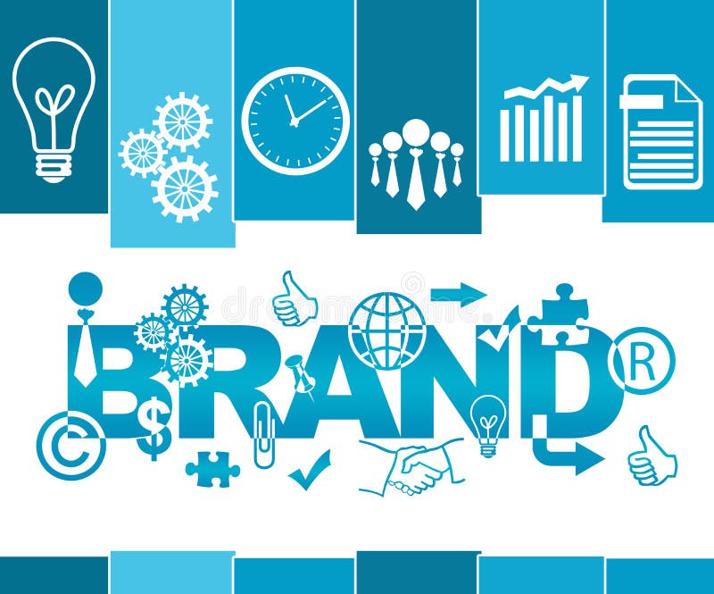 Brand Blue Stripes Symbols stock illustration. Illustration of identity ...