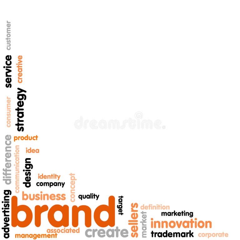 Brand Concept word cloud stock illustration. Illustration of group ...