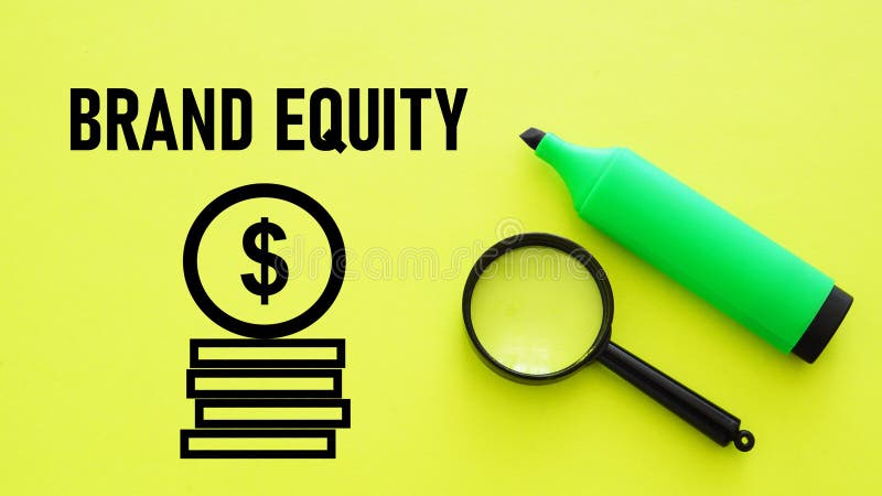 Brand Equity is Shown Using the Text Stock Image - Image of equity ...