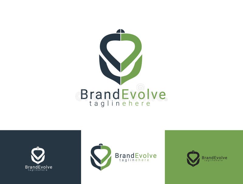 Brand Evolve Communication Logo Design Stock Vector - Illustration of ...