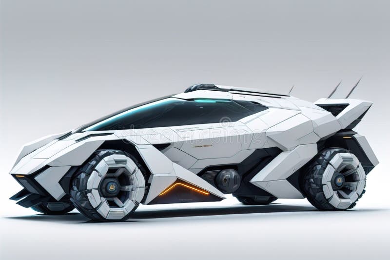 A Brand-less Generic Concept Car in Studio Environment. Ai Generative ...