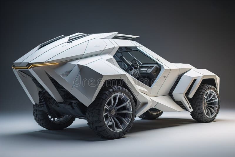 A Brand-less Generic Concept Car in Studio Environment. Ai Generative ...