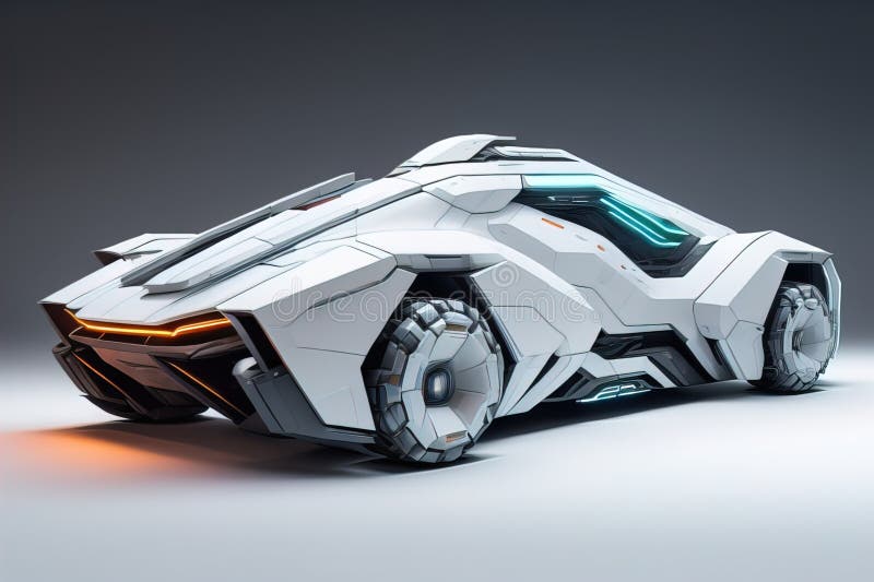 A Brand-less Generic Concept Car in Studio Environment. Ai Generative ...