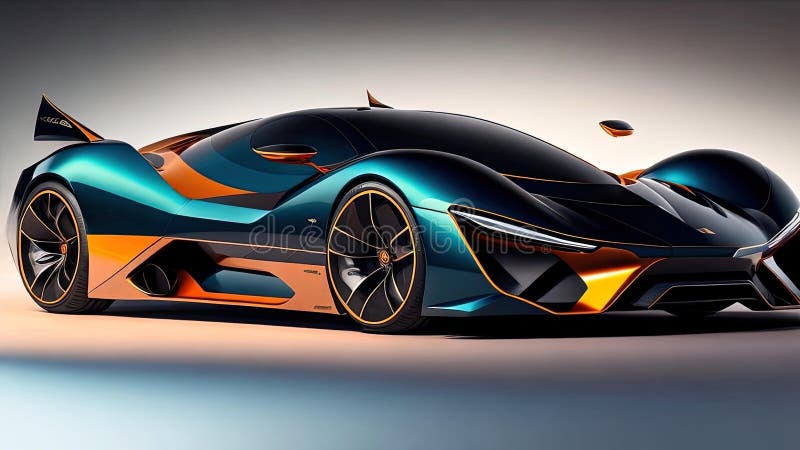 A Brand-less Generic Concept Car in Studio Environment. Generative Ai ...