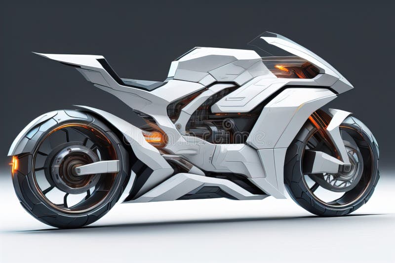 A Brand-less Generic Concept Motorcycle in Studio Environment ...