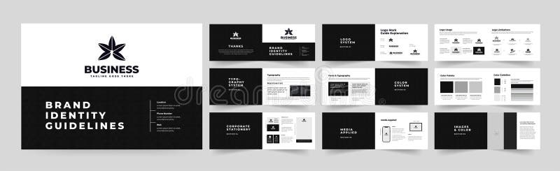 Brand Guideline Landscape Brand Guideline Manual Brand Guideline Layout ...