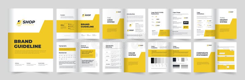 Brand Guideline or Landscape Brand Guidelines Stock Vector ...