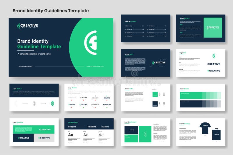 Brand Guidelines Presentation Template and Minimal Corporate Brand ...