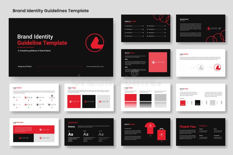 Brand Guidelines Presentation Template and Minimal Brand Identity ...
