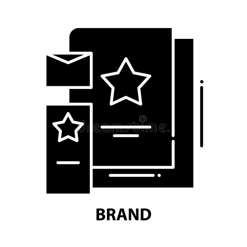 Brand Management Symbol Icon, Black Vector Sign with Editable Strokes ...