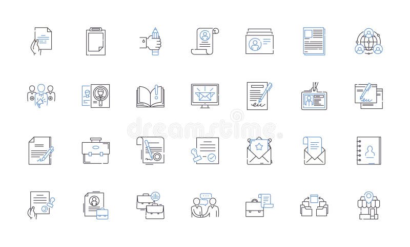 Brand Identity Line Icons Collection. Distinctive, Memorable ...