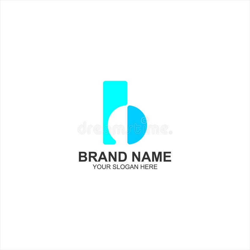 Brand Logo B Initial Icon with Creative Vector Illustration Stock ...