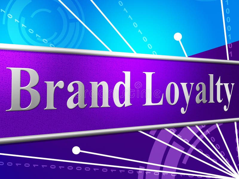 Brand Loyalty Shows Company Identity and Branded Stock Illustration ...