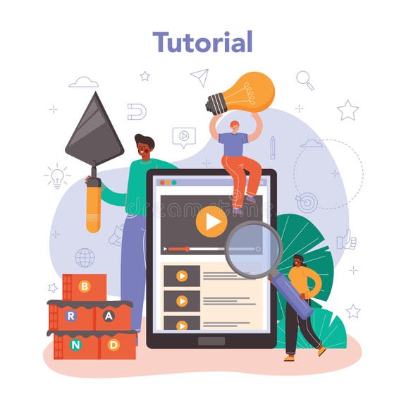 Brand Management Online Service or Platform. Manager Developing Stock ...