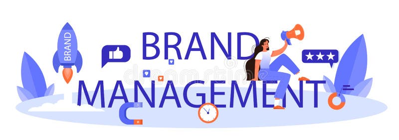 Brand Management Typographic Header. Unique Design of a Company ...