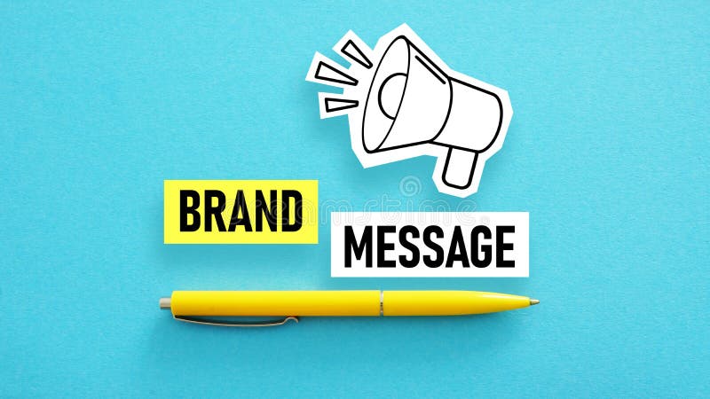 Brand Message is Shown Using the Text Stock Image - Image of product ...