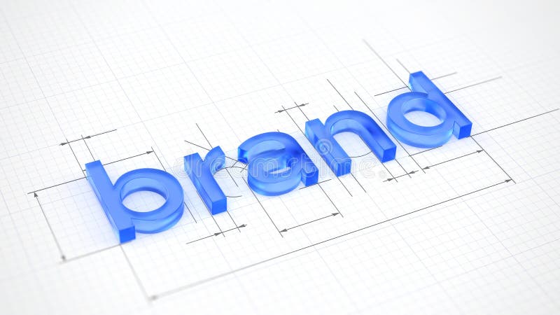 Brand Name Design Development . Concept of Company Identity Stock ...