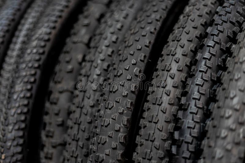 Brand new bicycle tires stock image. Image of modern - 144541255