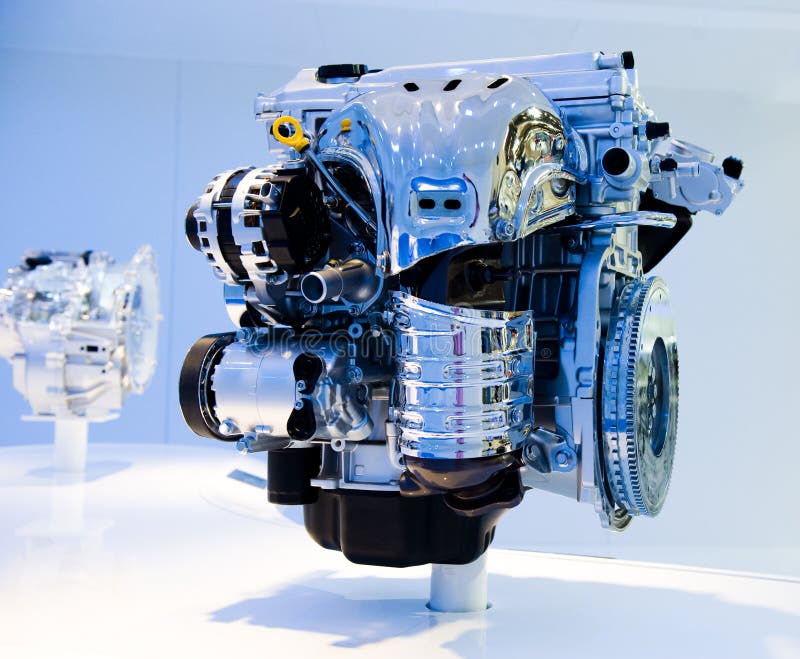 Brand new car engine stock image. Image of metal, fuel - 21539737