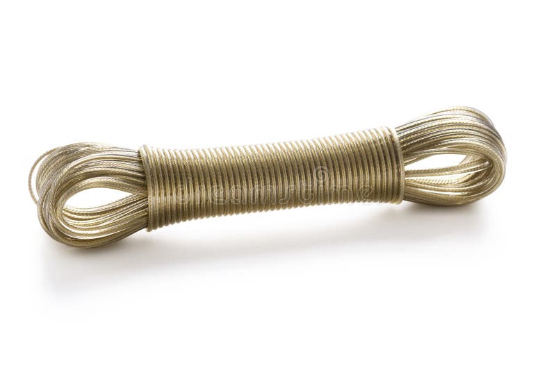 Brand New Coiled Washing Line or Clothes Line Stock Image - Image of ...