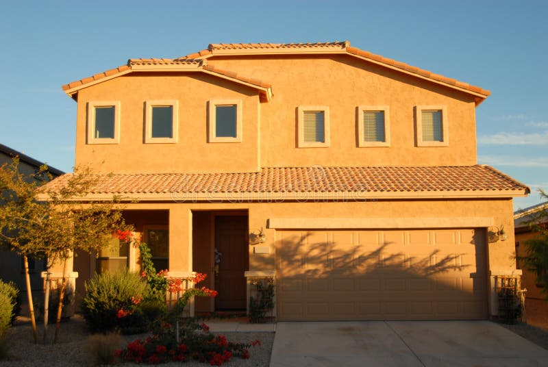 Brand New Home 202 stock photo. Image of home, tile, yard - 1533980