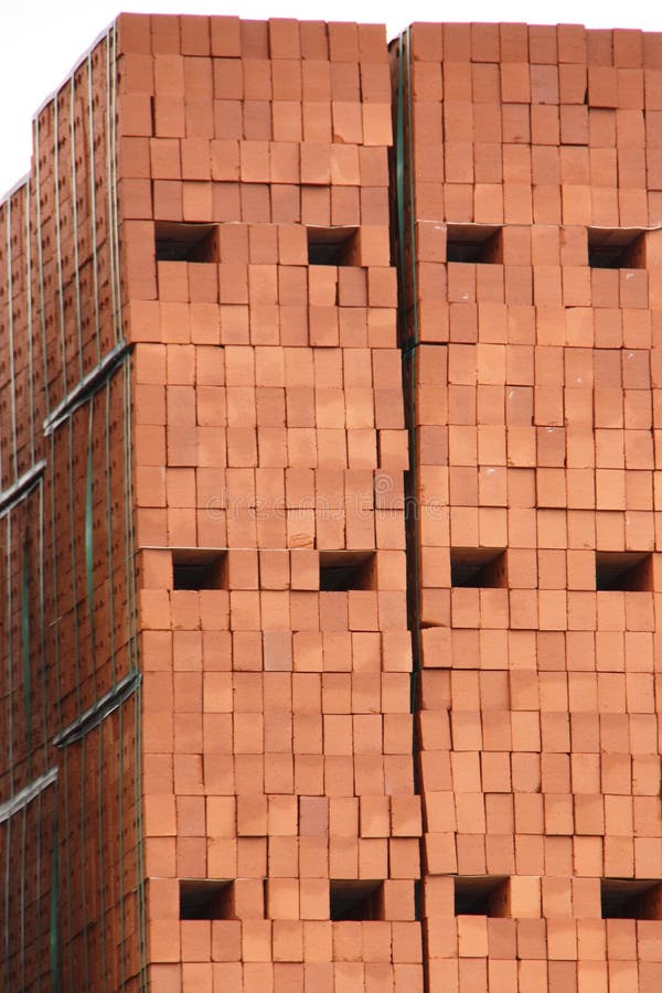 Brand New House Bricks. stock image. Image of people - 254871655