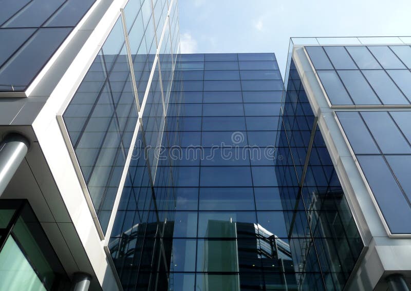 Brand New Modern Glass Building 3 Stock Image - Image of reflective ...
