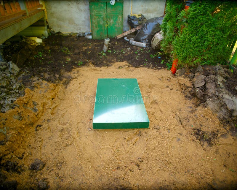Brand new septic tank stock image. Image of tank, outside - 319261453