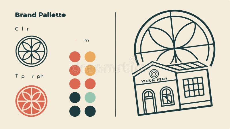 Brand Palette and Icons Vector, Corporate Identity, Visual Style ...