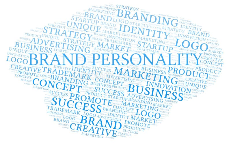 Brand Personality Word Cloud Stock Illustration - Illustration of font ...
