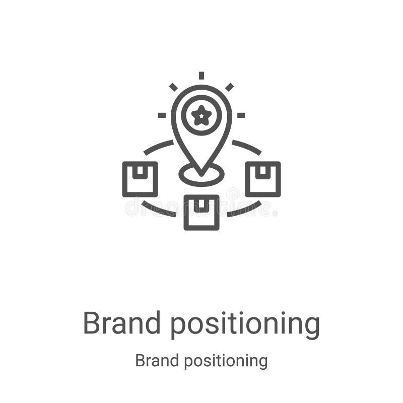 Brand Positioning Icon Vector from Brand Positioning Collection. Thin ...