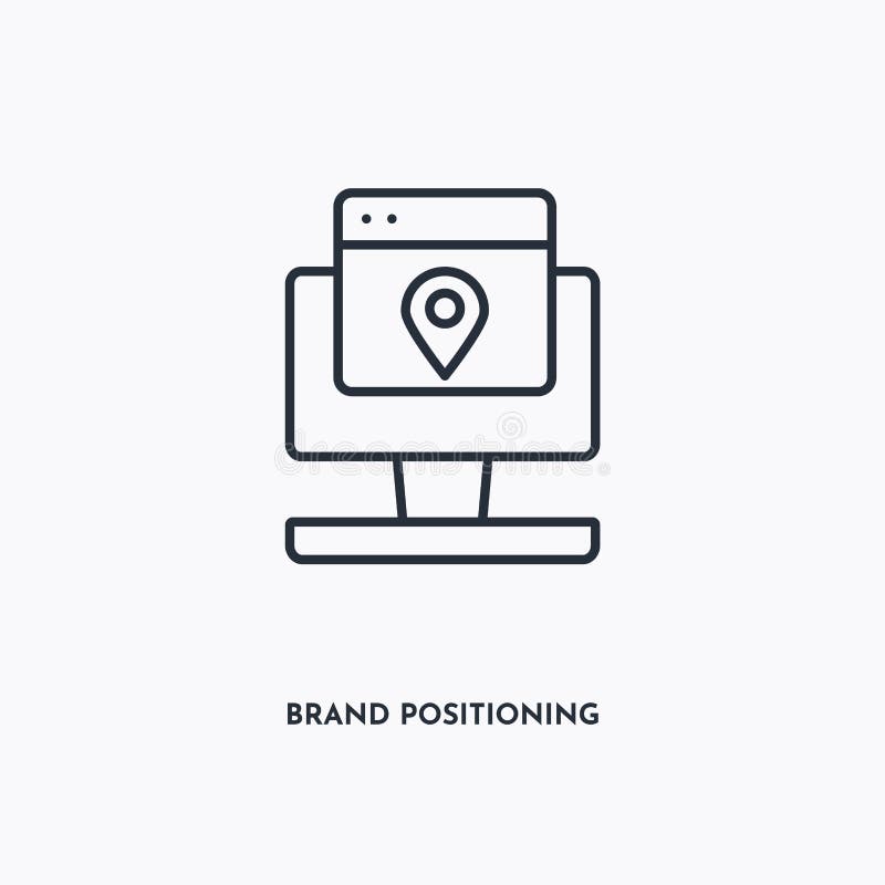 Brand Positioning Outline Icon. Simple Linear Element Illustration ...