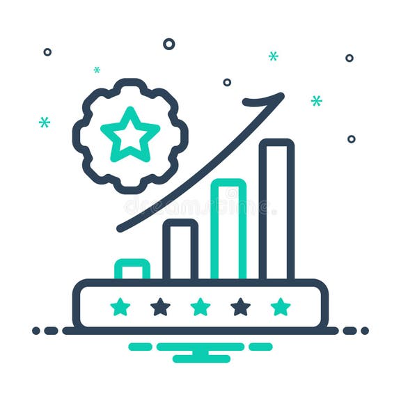 Mix Icon for Brand Reputation, Brand and Graph Stock Vector ...