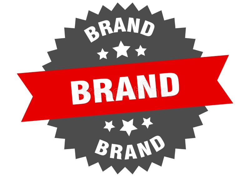 Brand Sign. Brand Circular Band Label. Brand Sticker Stock Vector ...
