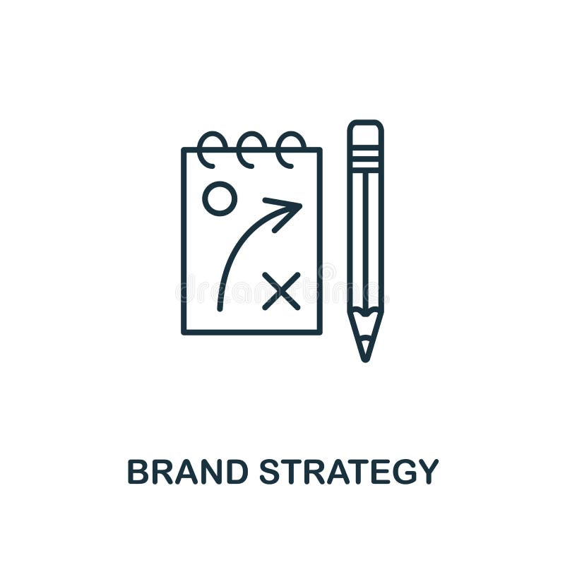 Brand Strategy Icon. Line Style Element from Business Strategy ...